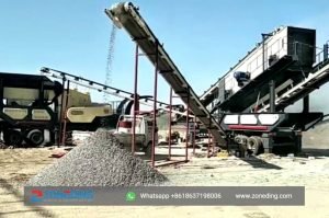 Malaysia 200 t/h Granite Aggregate Mobile Crushing Line-Zoneding Machine